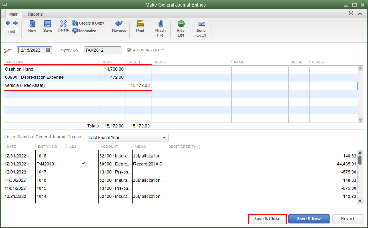 How To Enter Setup Record A Vehicle Purchase In QuickBooks