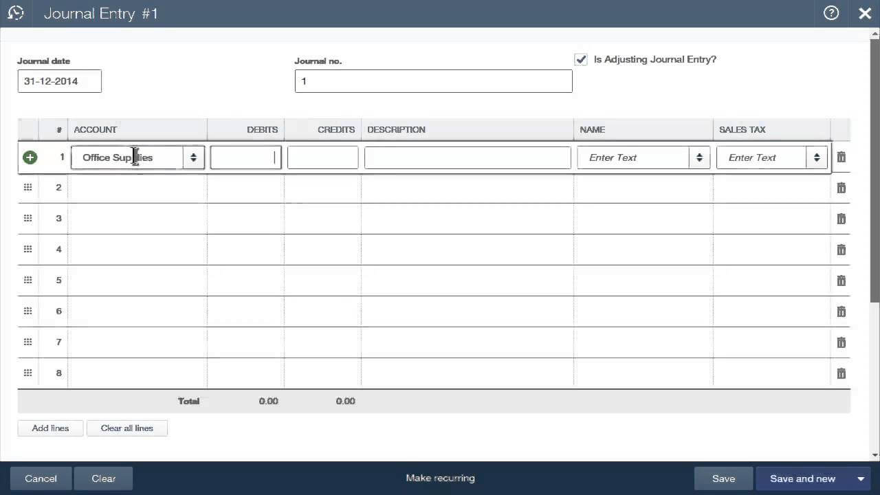 Edit Create Import Journal Entry In QuickBooks Online Edit Create Import Journal Entry In QuickBooks Online